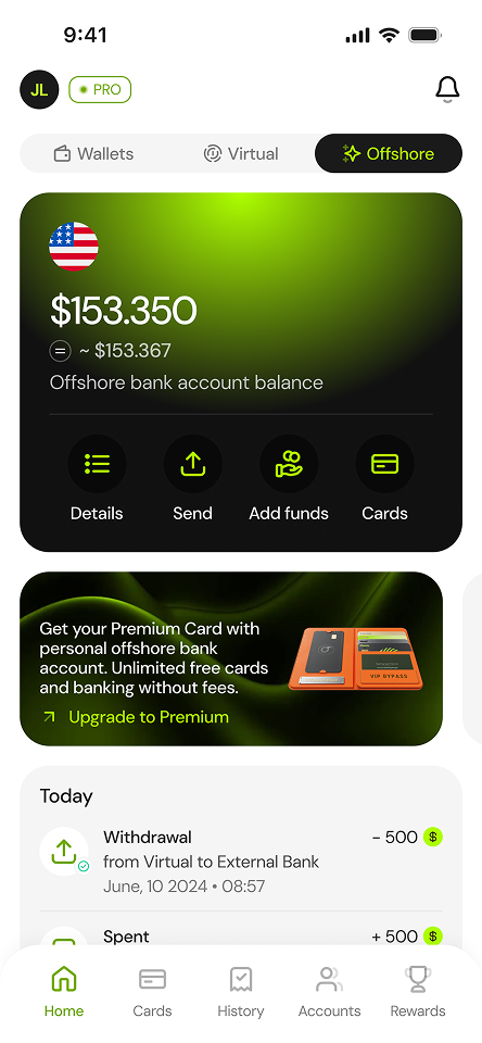 BipTap Personal Account – Secure Crypto & Fiat Banking